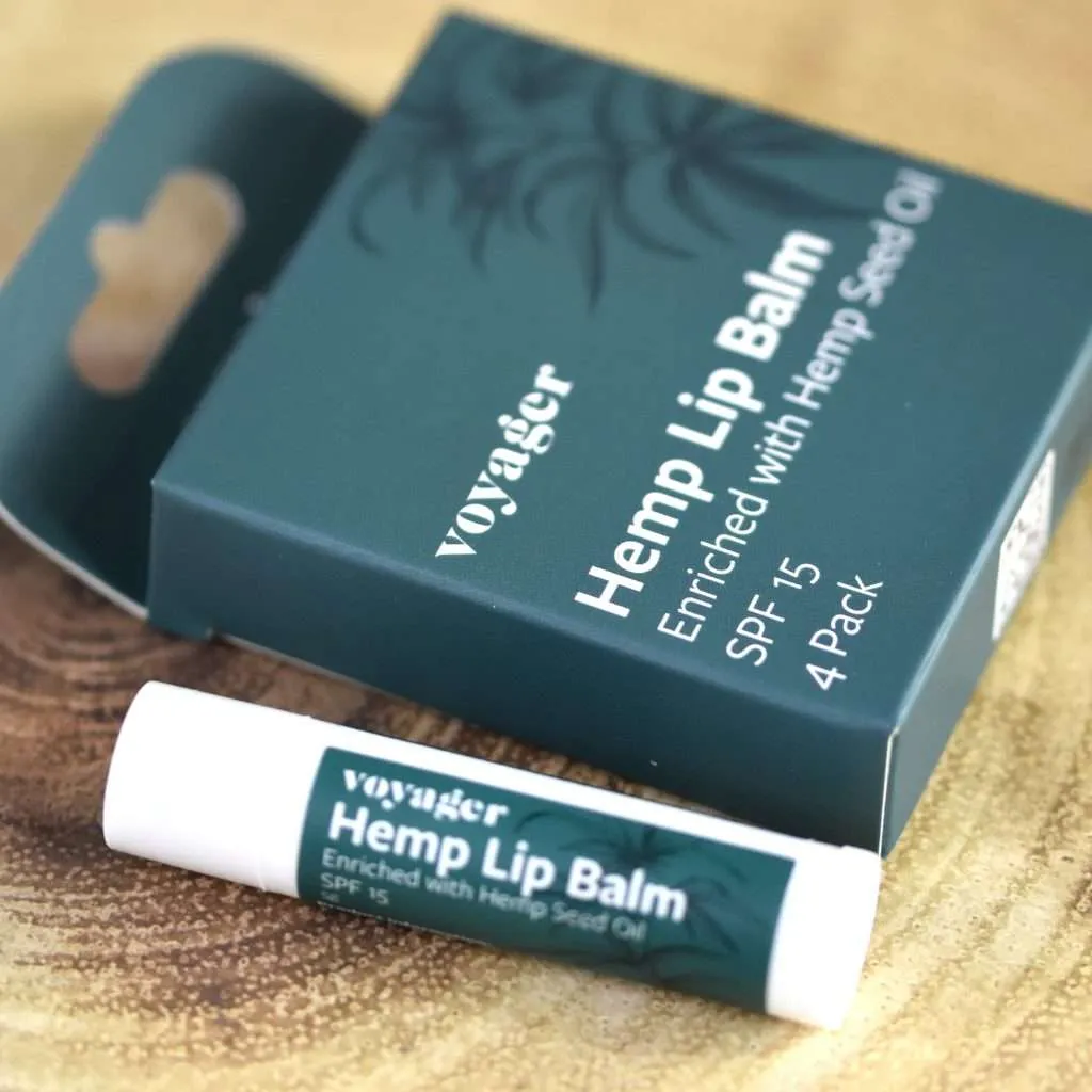 Voyager Hemp Lip Balm 4 Pack – Vitality Vault
