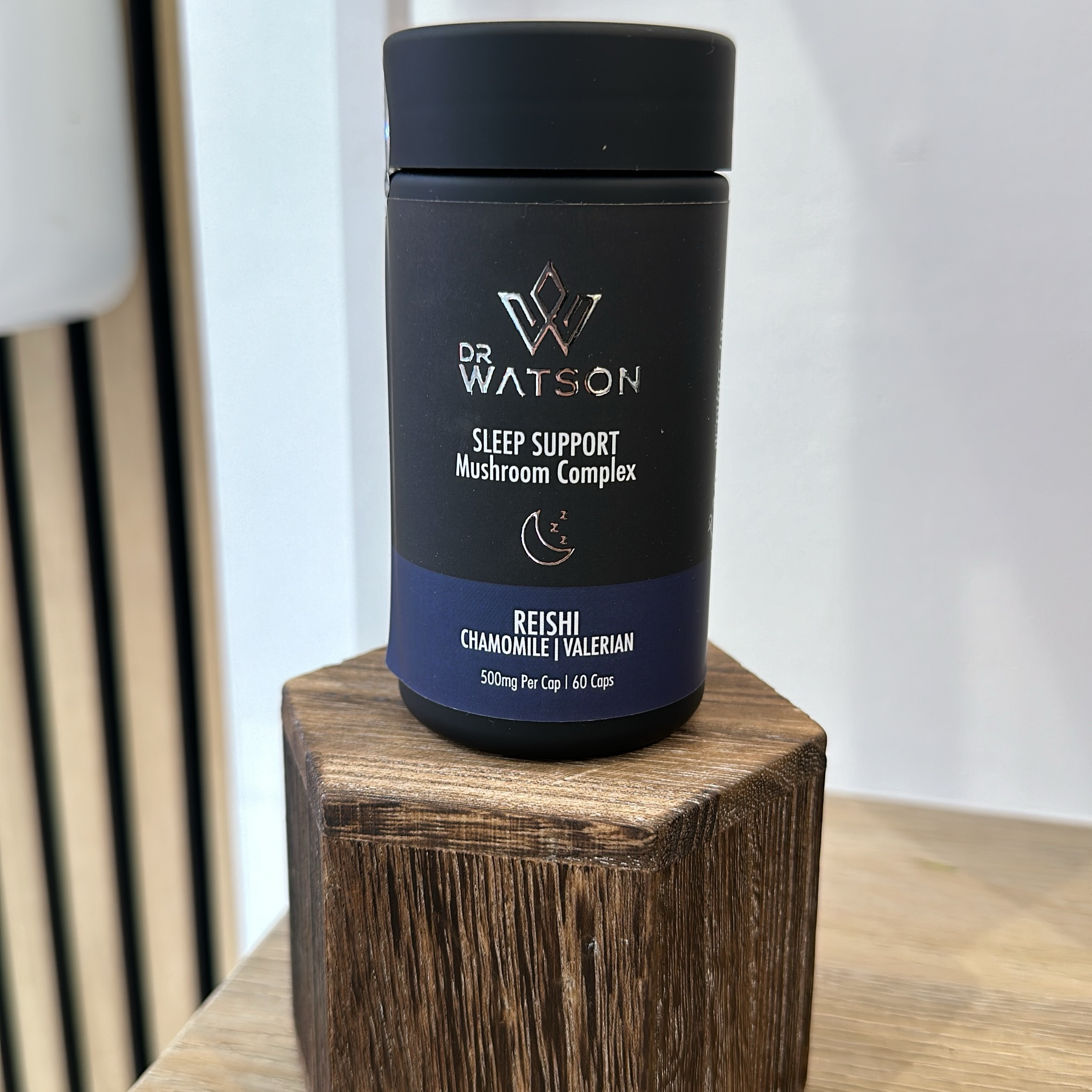 Dr Watson Sleep Support Mushroom Capsules | Chamomile & Valerian ...